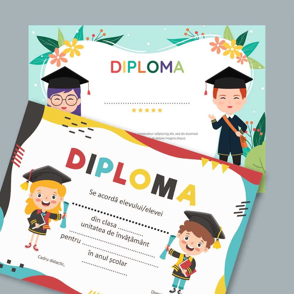 Diploma scolara - invatamant primar - Darko Print