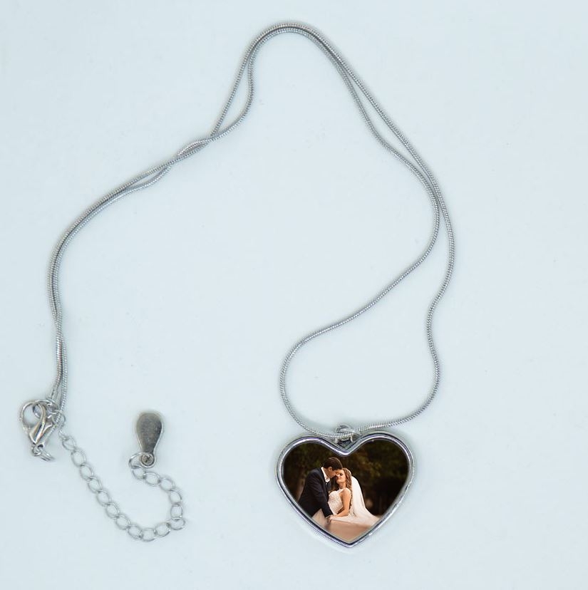 Medalion din metal personalizat inima - Darko Print